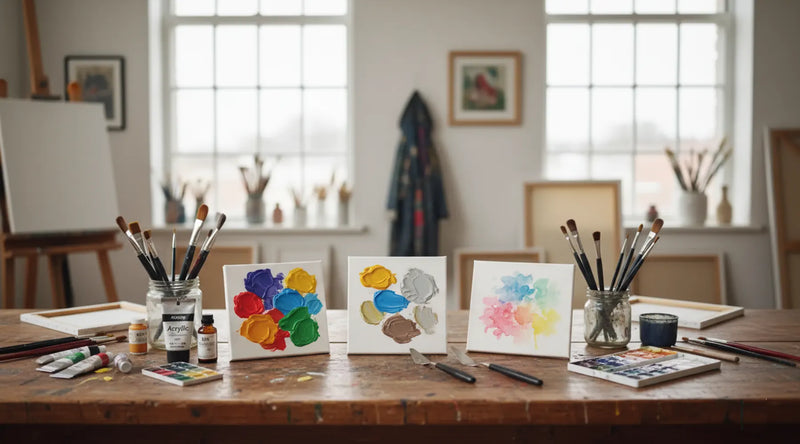 The Beginner’s Guide to Choosing Paints: Acrylic vs. Oil vs. Watercolor ...