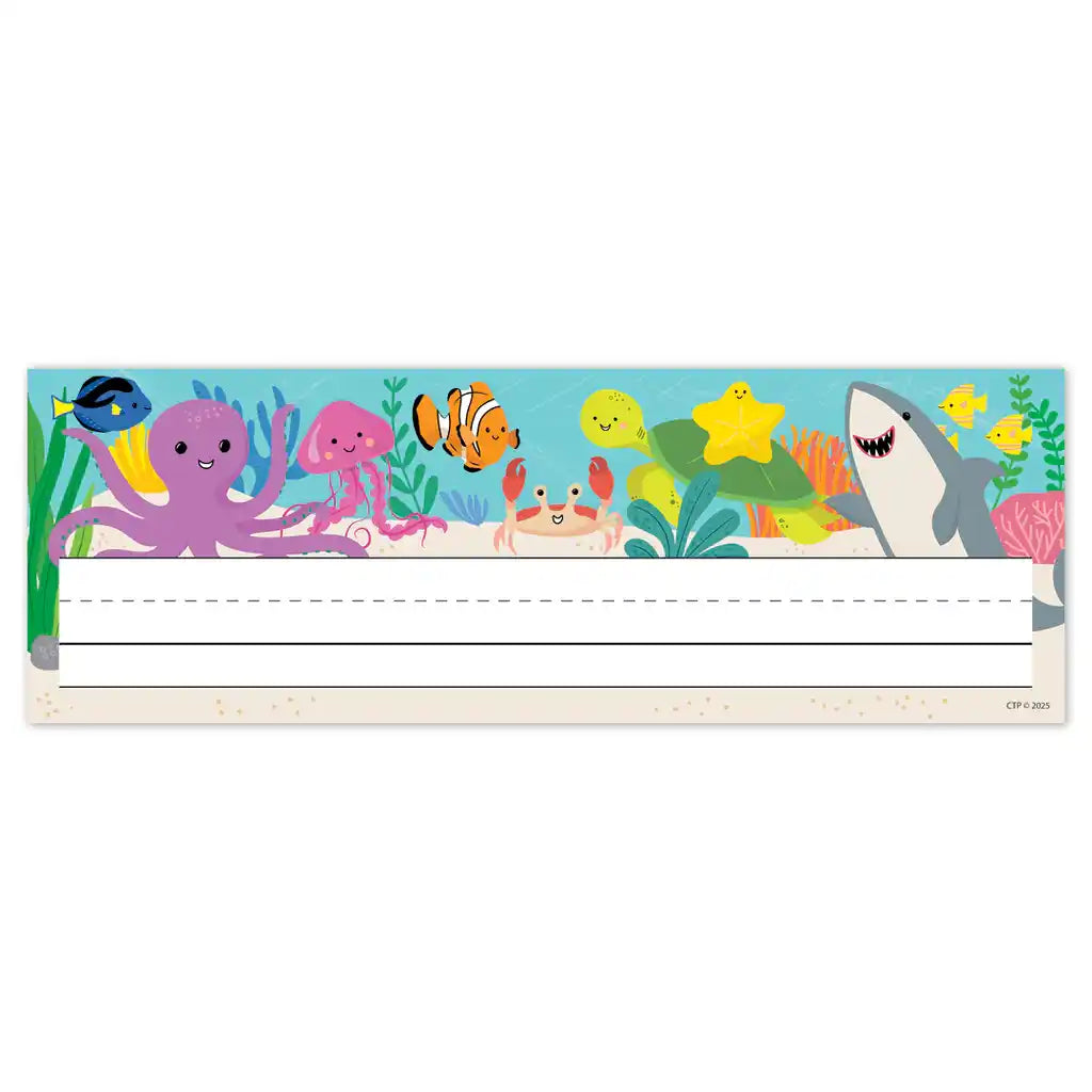 Sea Friends Name Plates – Ocean-Themed Fun for Kids & Parties ...