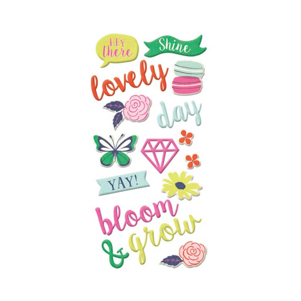 Buy STICKER FLOWER GIRL PUFFY STICKERS PACK OF 16 for 29.0 AED Online ...