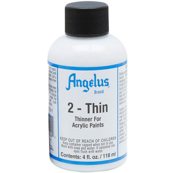 Angelus 2-Thin Thinner 1oz & 4oz | Leather & Sneaker Paint Reducer ...