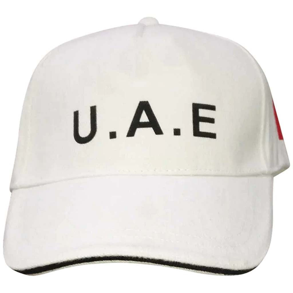 uae cap white with flag - Creative Minds