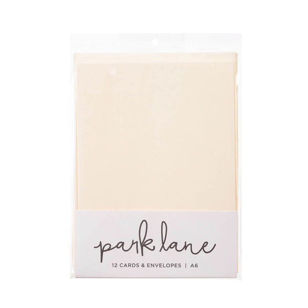 a6 canvas ivory cards and envelopes 12ct - Creative Minds