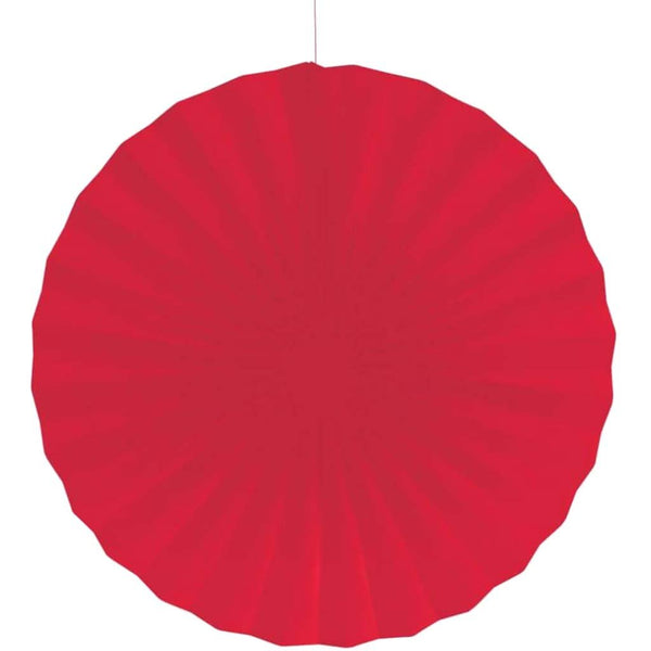Buy Classic Red Paper Fan 16in for 17.0 AED Online | Creative Minds Art ...
